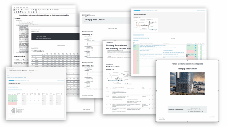Free Templates for Commissioning | TAB | Construction - Bluerithm